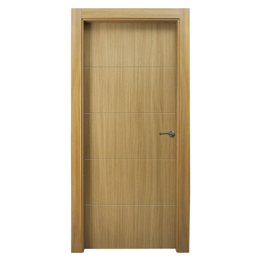 Puerta de Interior Bruselas Plus Color Roble americano Maciza ...